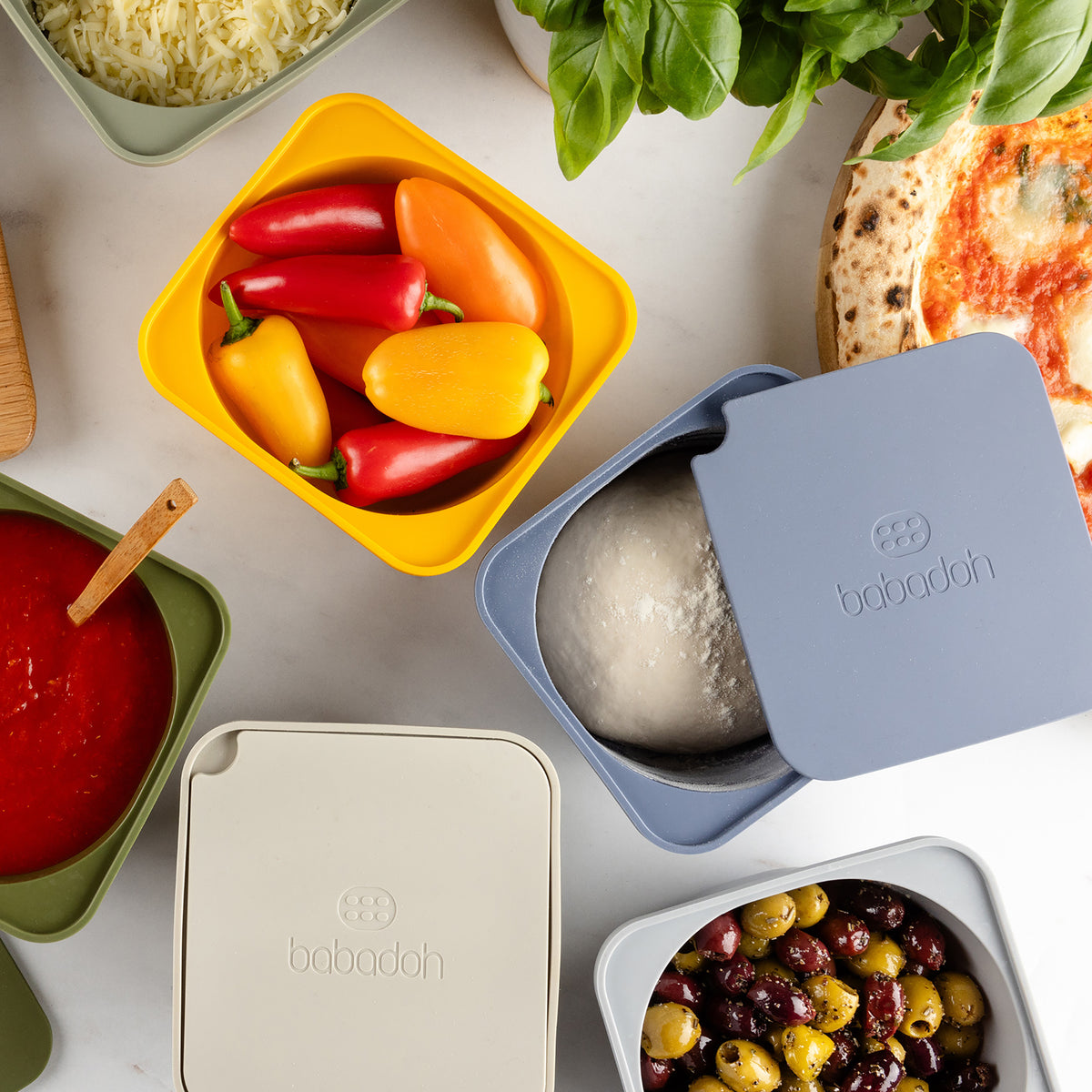 Pizza Dough Containers | Hassle-Free Proofing with Lids – Babadoh